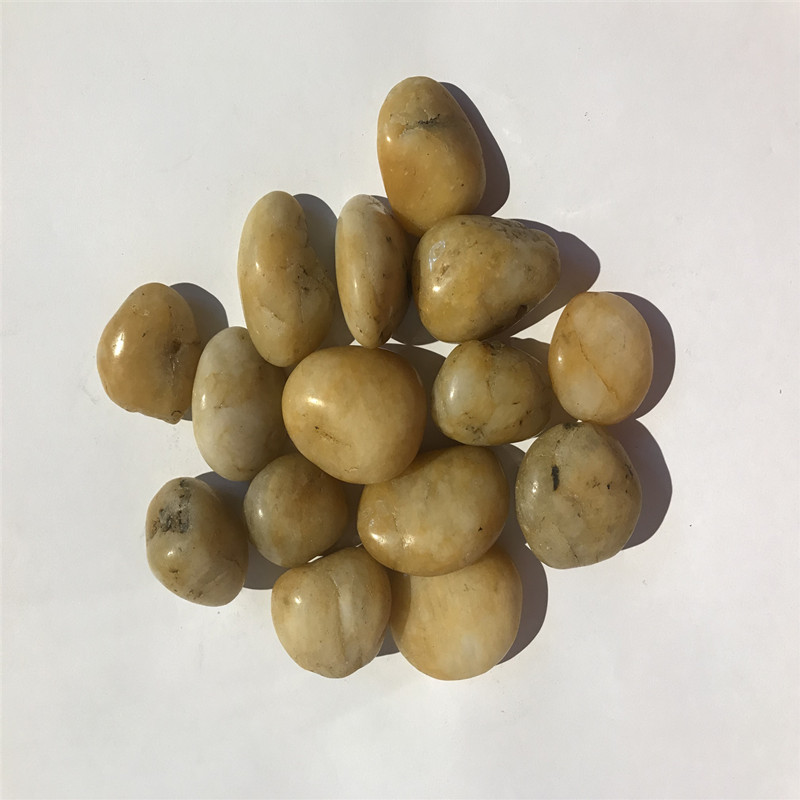 TM-PY004 Yellow Nature Stone,Natural Pebble or Cobble Stone