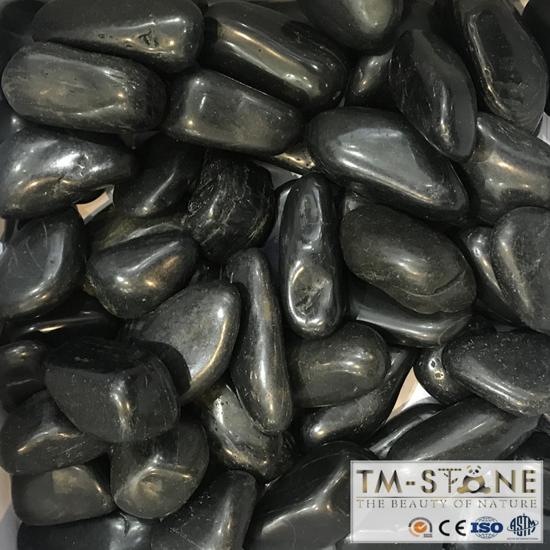 TM-PB001 Black Pebble,Natural Pebble or Cobble Stone
