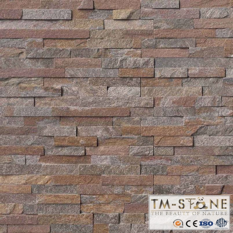 TM-W004 Rusty Quartz Wall Stone,Ledge Stone Wall Panels